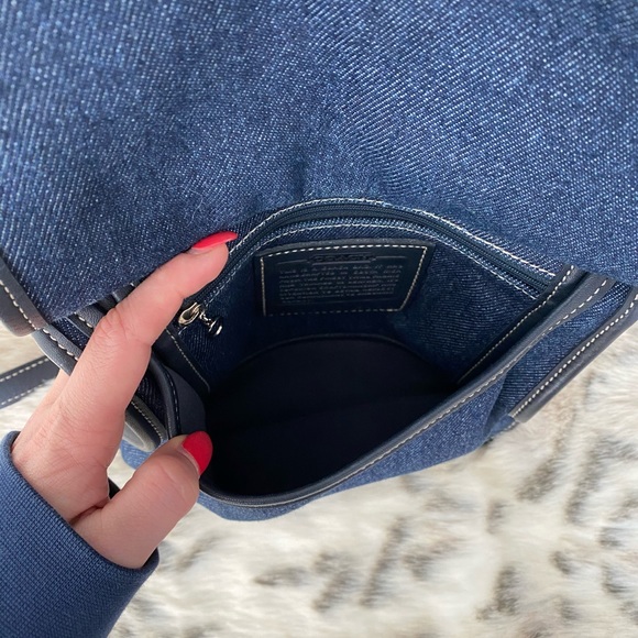 Coach | Bags | Euc Coach Denim Crossbody | Poshmark